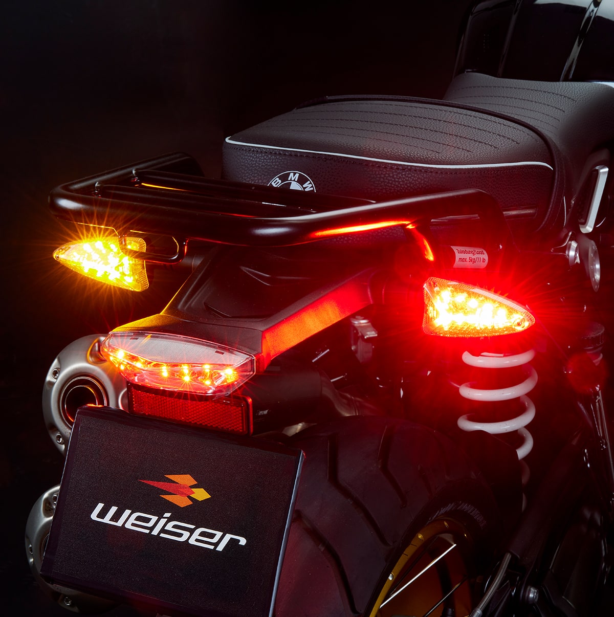 Sequential LED Motorcycle Lights Smoked LED Motorcycle Turn Signals ...