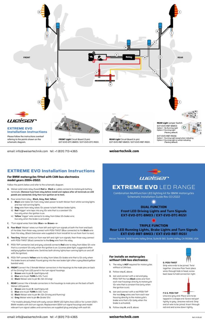 EXTREME EVO LED Dual Function Front & Triple Function Rear Combo Kit ...